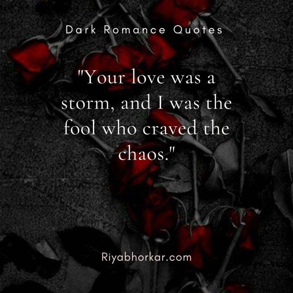 Dark Romance Quotes - Riya's Blogs