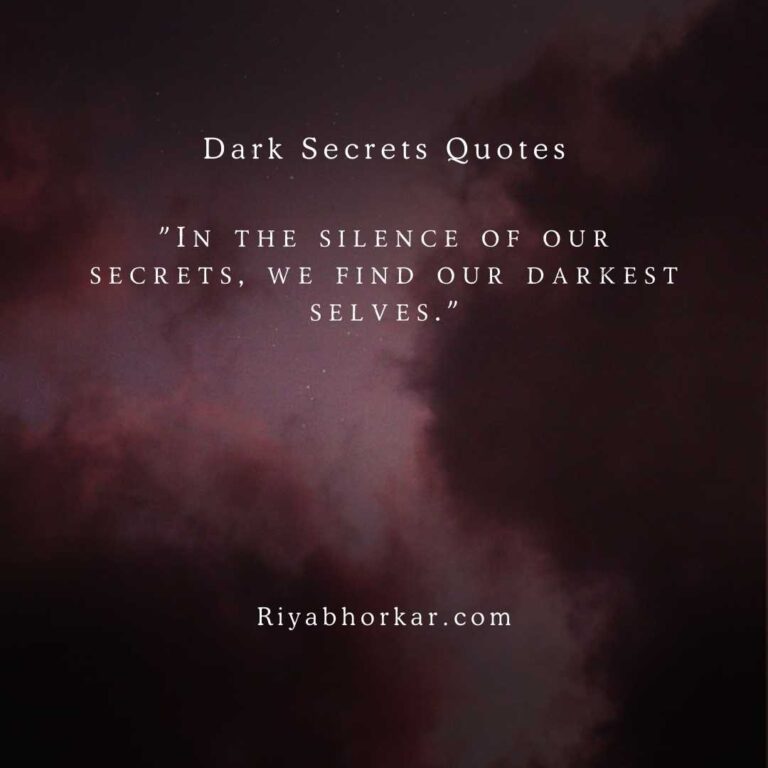 Dark Secrets Quotes - Riya's Blogs