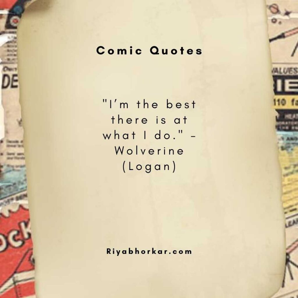 Comic Book Quotes - Riya's Blogs
