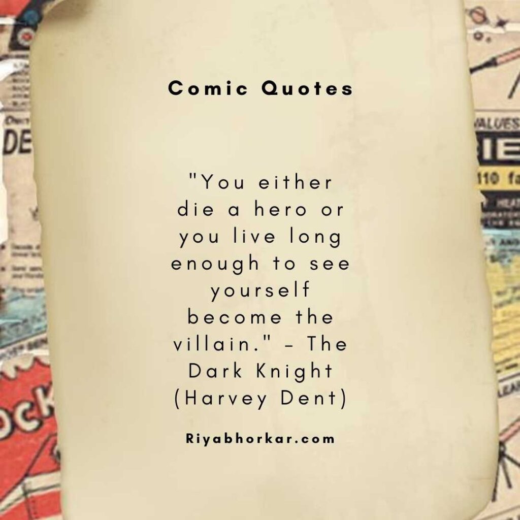 Comic Book Quotes - Riya's Blogs