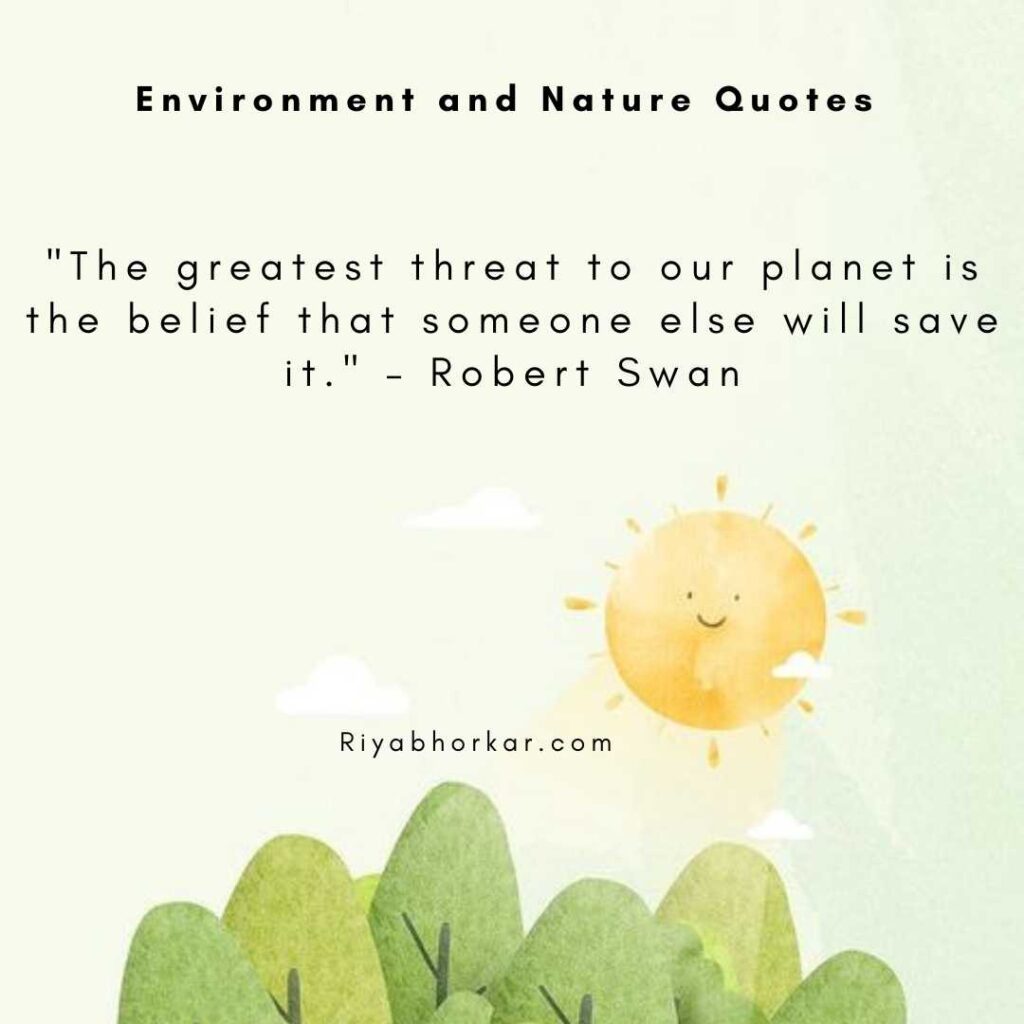 Environment and Nature Quotes - riyabhorkar.pixiltesting.com