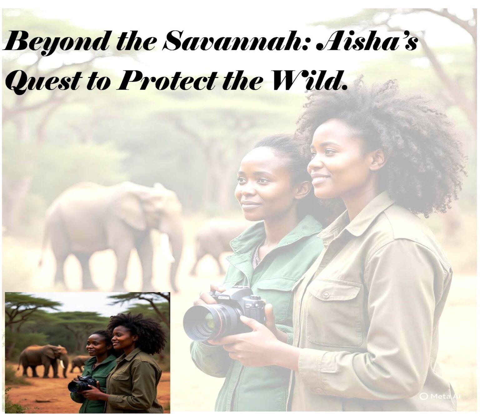 Beyond the savannah - Aisha's Quest to protect the wild - riyabhorkar.com