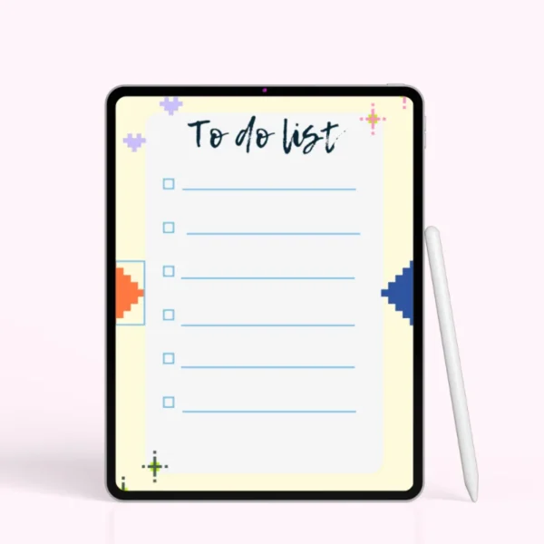 Pastel Geometric To-Do List Printable - Riya's Blogs