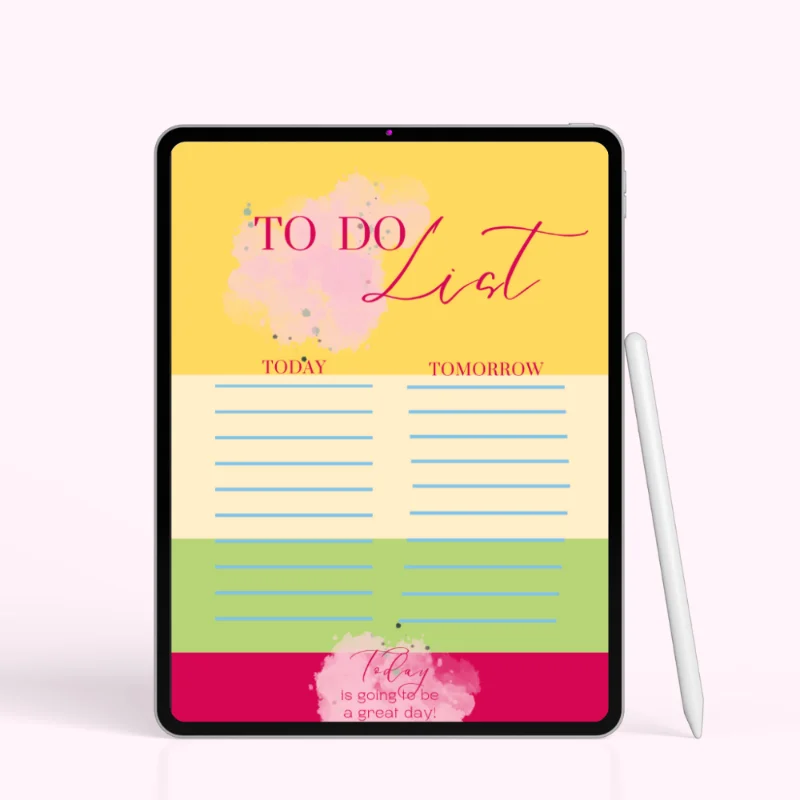 Sunny Today–Tomorrow To-Do List Planner - Riya's Blogs