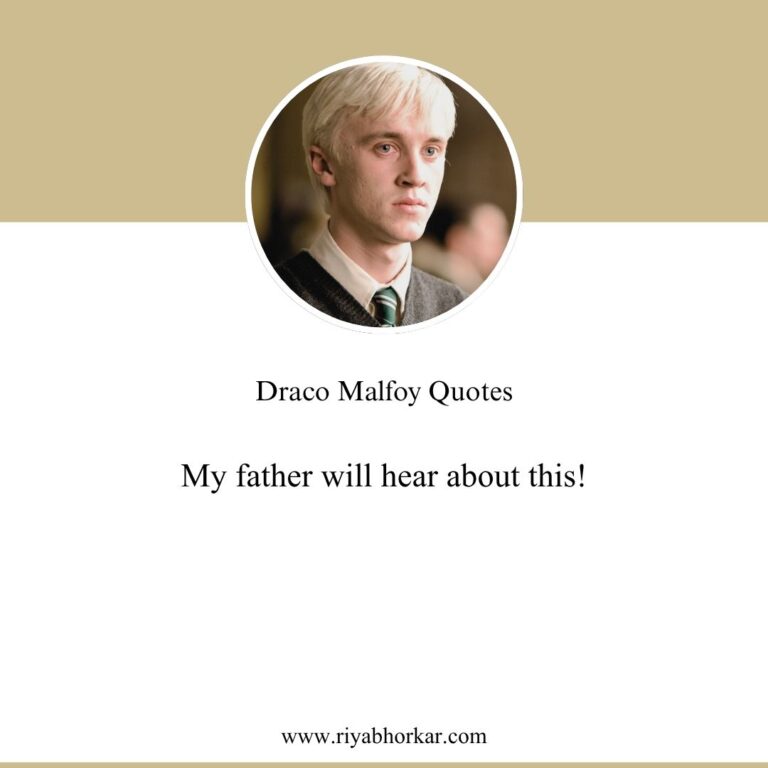 Draco Malfoy Quotes - Riya's Blogs