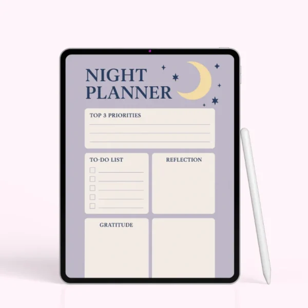 Cute Night Activity Planner - Riya's Blogs