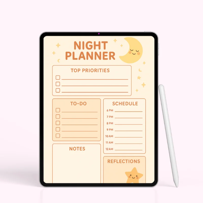 Planner for Night Shift Workers - Riya's Blogs