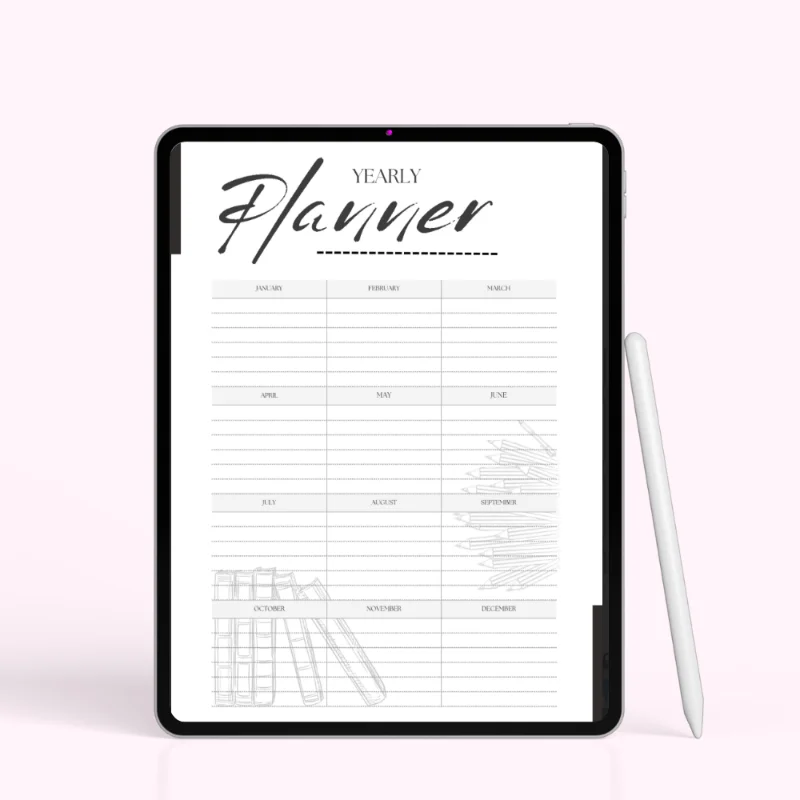 Minimal Line-Grid Overview – Best Yearly Planner - Riya's Blogs
