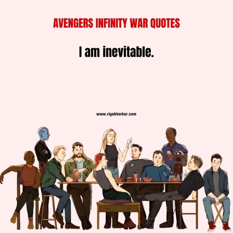 Avengers Infinity War Quotes - Riya's Blogs